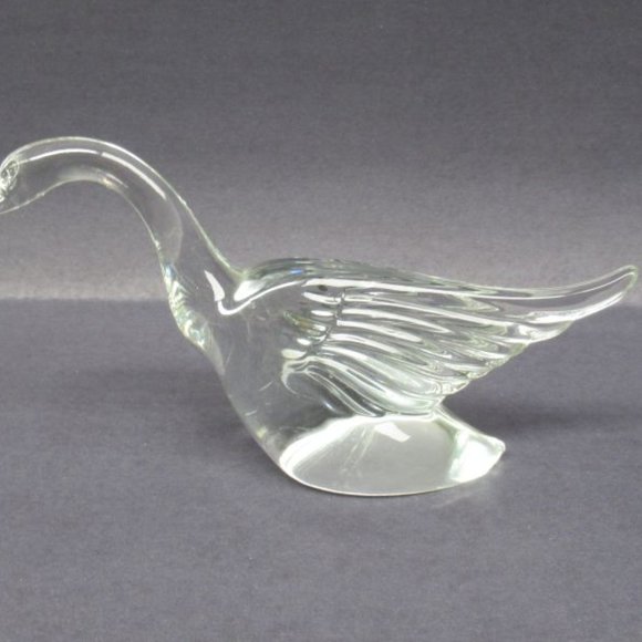 Elegant Glass | Accents | Imperial Heisey Glass Crystal Goose Wings ...
